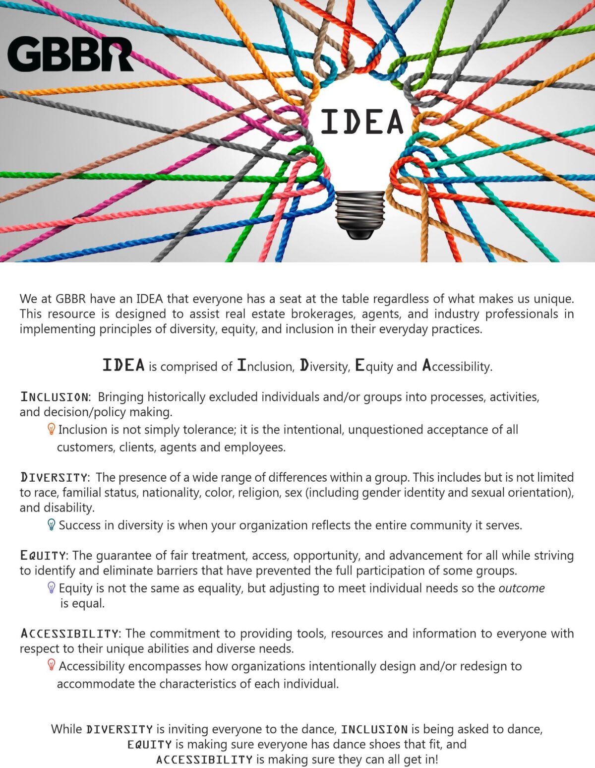 GBBR IDEA brochure | GBBR